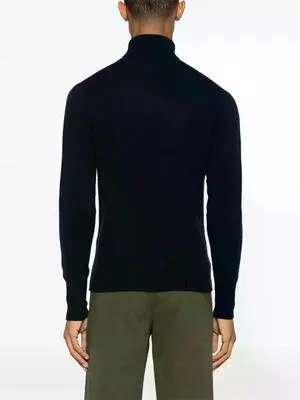 DRUMOHR Cashmere Roll Neck Sweater - Blue