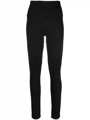 Philipp Plein Ribbed-panel Biker Leggings