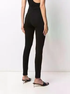 Philipp Plein Ribbed-panel Biker Leggings