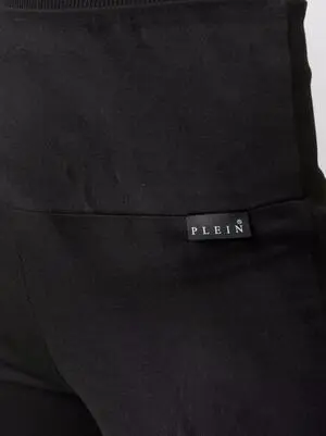 Philipp Plein Ribbed-panel Biker Leggings