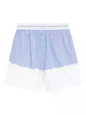 MSGM Ombré Striped Cotton Shorts