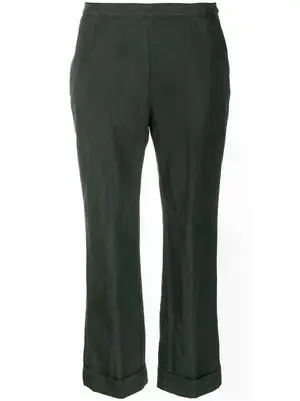 Aspesi Cropped Flared Trousers - Grey