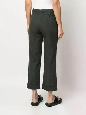 Aspesi Cropped Flared Trousers - Grey