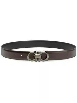 FERRAGAMO Logo-engraved Buckle Reversible Leather Belt