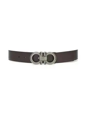 FERRAGAMO Logo-engraved Buckle Reversible Leather Belt