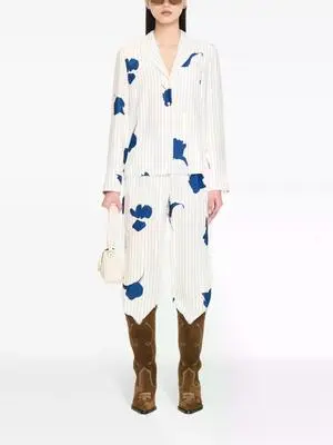 Off-White Striped Poplin Pajama Shirt