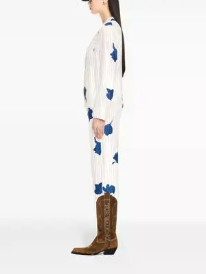 Off-White Striped Poplin Pajama Shirt