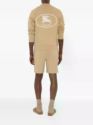 Burberry Knight Stamp Cotton Shorts