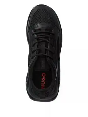 Hugo Mesh-paneled Sneakers - Black