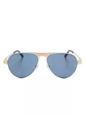 Cartier Pilot-frame Sunglasses - Silver
