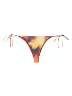 Patrizia Pepe Tie-dye Bikini Bottoms - Red