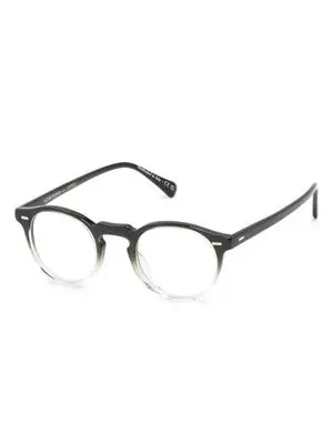 Oliver Spencer Gregory Peck Round-frame Eyeglasses - Black