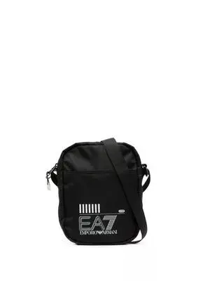 EA7 Logo-print Messenger Bag