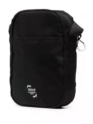 EA7 Logo-print Messenger Bag