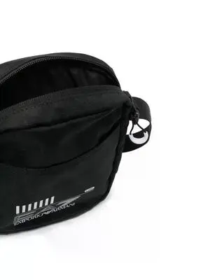 EA7 Logo-print Messenger Bag