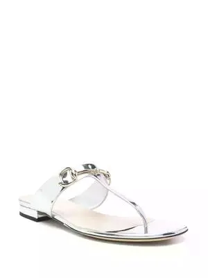Gucci Horsebit Flap Sandals