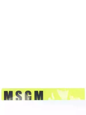 MSGM Logo-print Bookmark - Yellow
