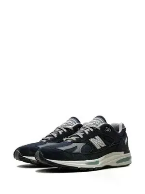 NEW BALANCE 991v2 Suede Sneakers - Blue