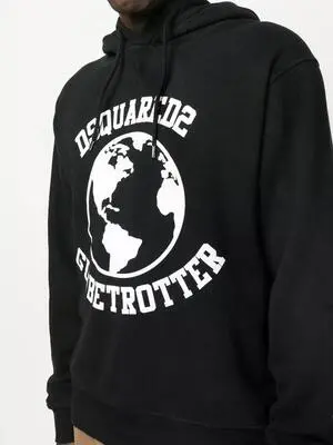 Dsquared2 Globetrotter Logo-print Hoodie