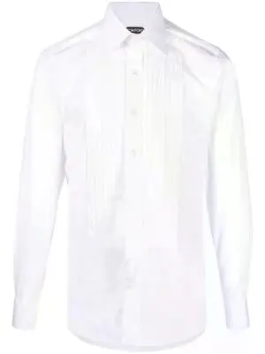 TOM FORD Pintuck Long-sleeve Shirt