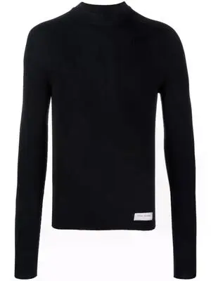 Balmain Logo-patch Merino Wool Jumper