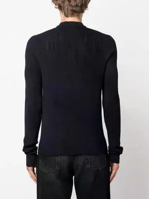 Balmain Logo-patch Merino Wool Jumper