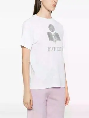 MARANT ETOILE Zewel Linen T-shirt - White