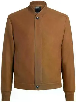 Zegna Elements Oasi Cashmere Bomber Jacket - Brown