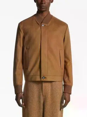 Zegna Elements Oasi Cashmere Bomber Jacket - Brown