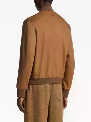 Zegna Elements Oasi Cashmere Bomber Jacket - Brown