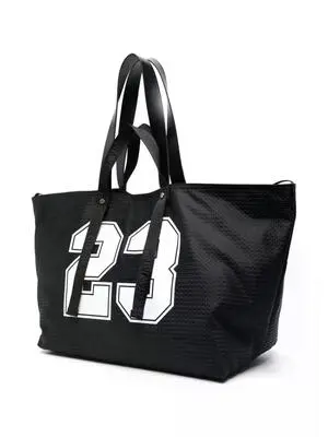 Off-White Logo-print Mesh Tote Bag