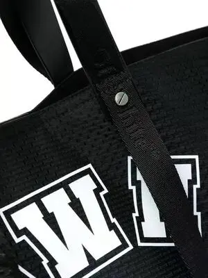 Off-White Logo-print Mesh Tote Bag