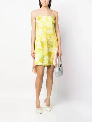 Dsquared2 Floral-print Draped Dress