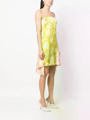 Dsquared2 Floral-print Draped Dress