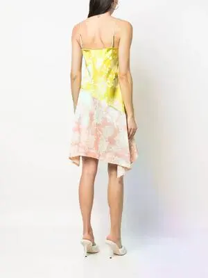 Dsquared2 Floral-print Draped Dress