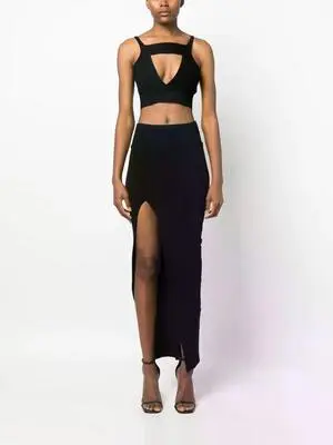 Rick Owens Panelled Midi Skirt