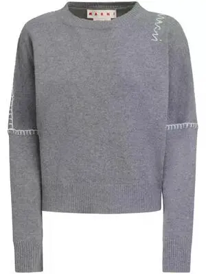 Marni Whipstitch-trim Crew Neck Sweater