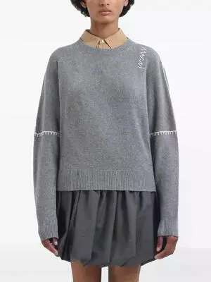 Marni Whipstitch-trim Crew Neck Sweater