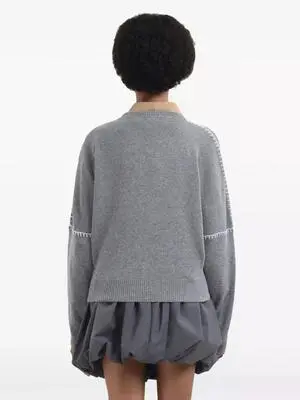 Marni Whipstitch-trim Crew Neck Sweater
