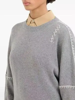 Marni Whipstitch-trim Crew Neck Sweater