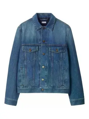 Burberry Denim Jacket With Patch Detail