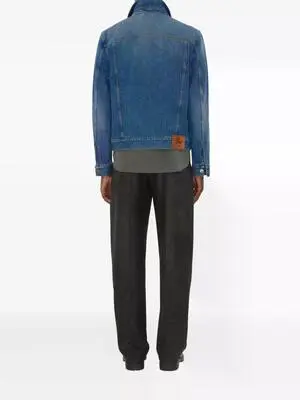 Burberry Denim Jacket With Patch Detail