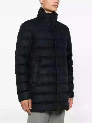 Herno Quilted Padded Coat With Detachable Faux-fur Collar