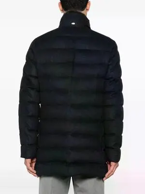 Herno Quilted Padded Coat With Detachable Faux-fur Collar