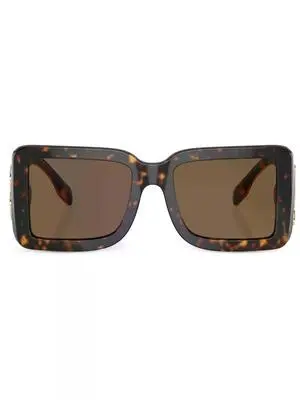 Burberry Tb-motif Square-frame Sunglasses - Brown