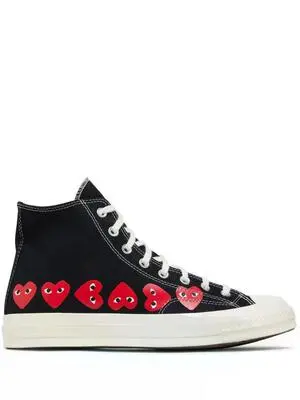 Converse X Comme Des Garons Play Logo Sneakers For Women