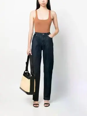 Michael Kors Straight-leg Chain-detail Jeans