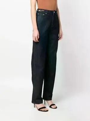 Michael Kors Straight-leg Chain-detail Jeans