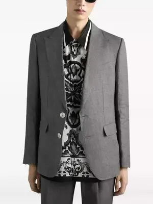 Dolce & Gabbana Single-breasted Blazer - Grey