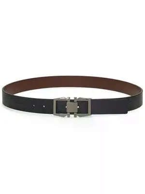 FERRAGAMO Gancini Reversible Belt - Black